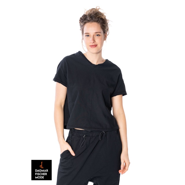 Legeres Baumwollkleid von RUNDHOLZ DIP in black & royal - dagmarfischer mode | Ausgefallene ...