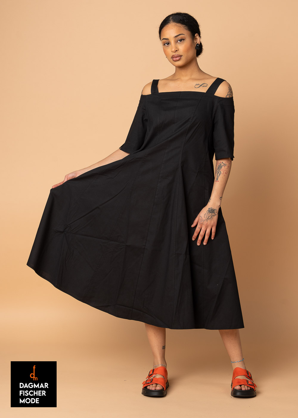 Fancy summer dress by KHEI in black - dagmarfischer mode | Extravagant ...